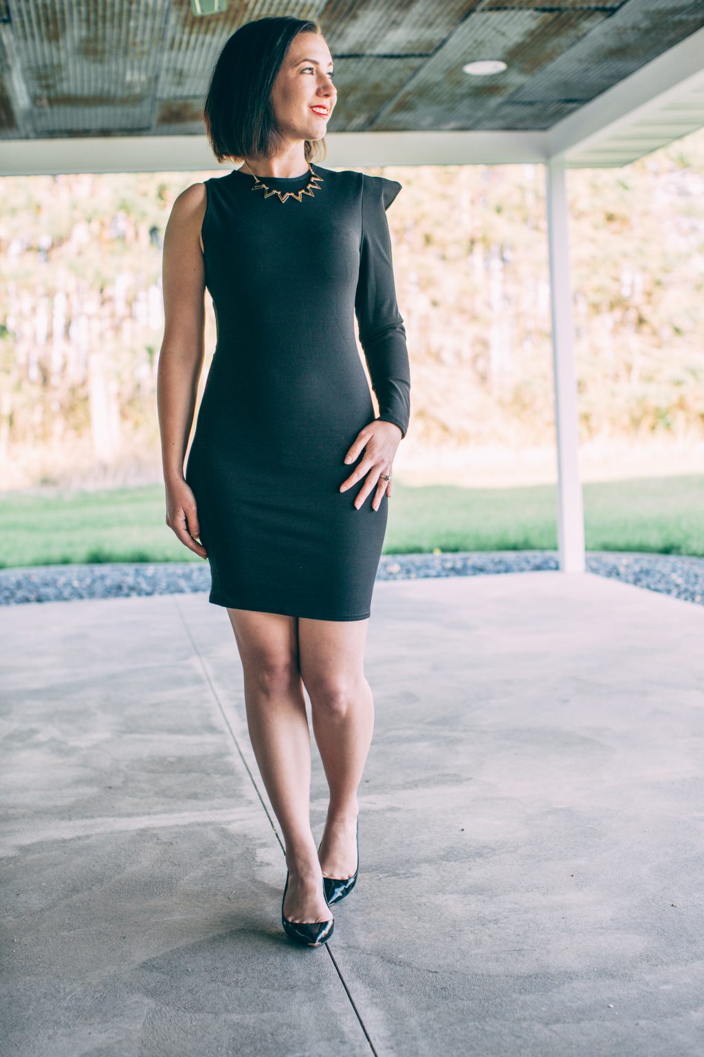 Trying Trends - Dresses with Padded Shoulders & Cut Out Sleeves